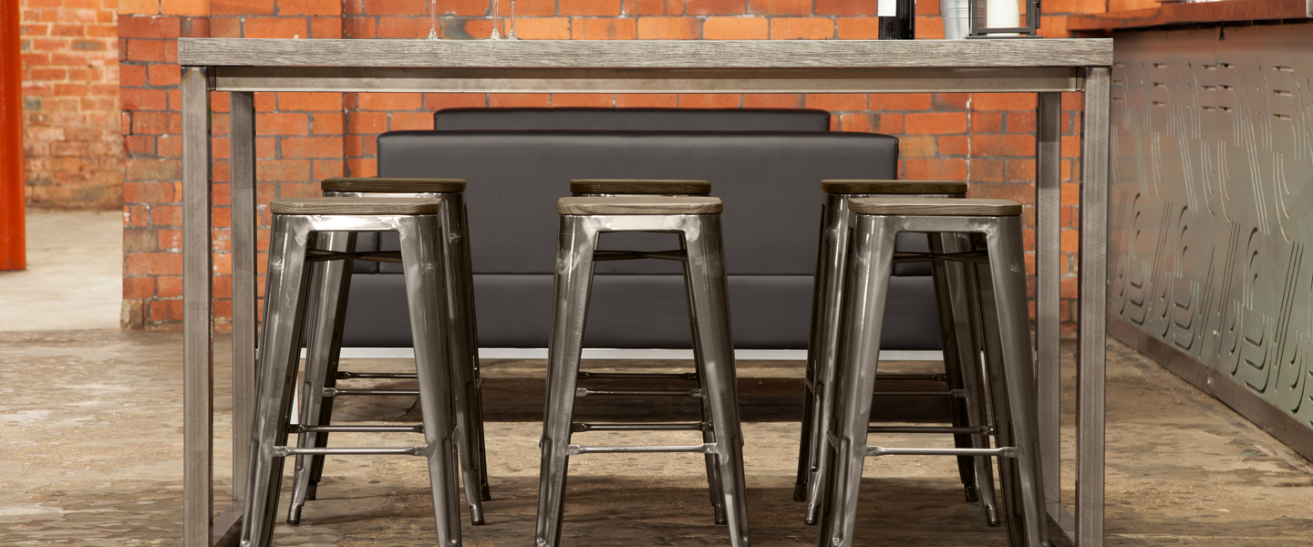 Ferro Industrial Style Bench Tables : Flexiform