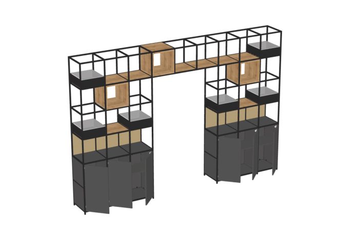 FlexiGrid Office Shelving System : Flexiform