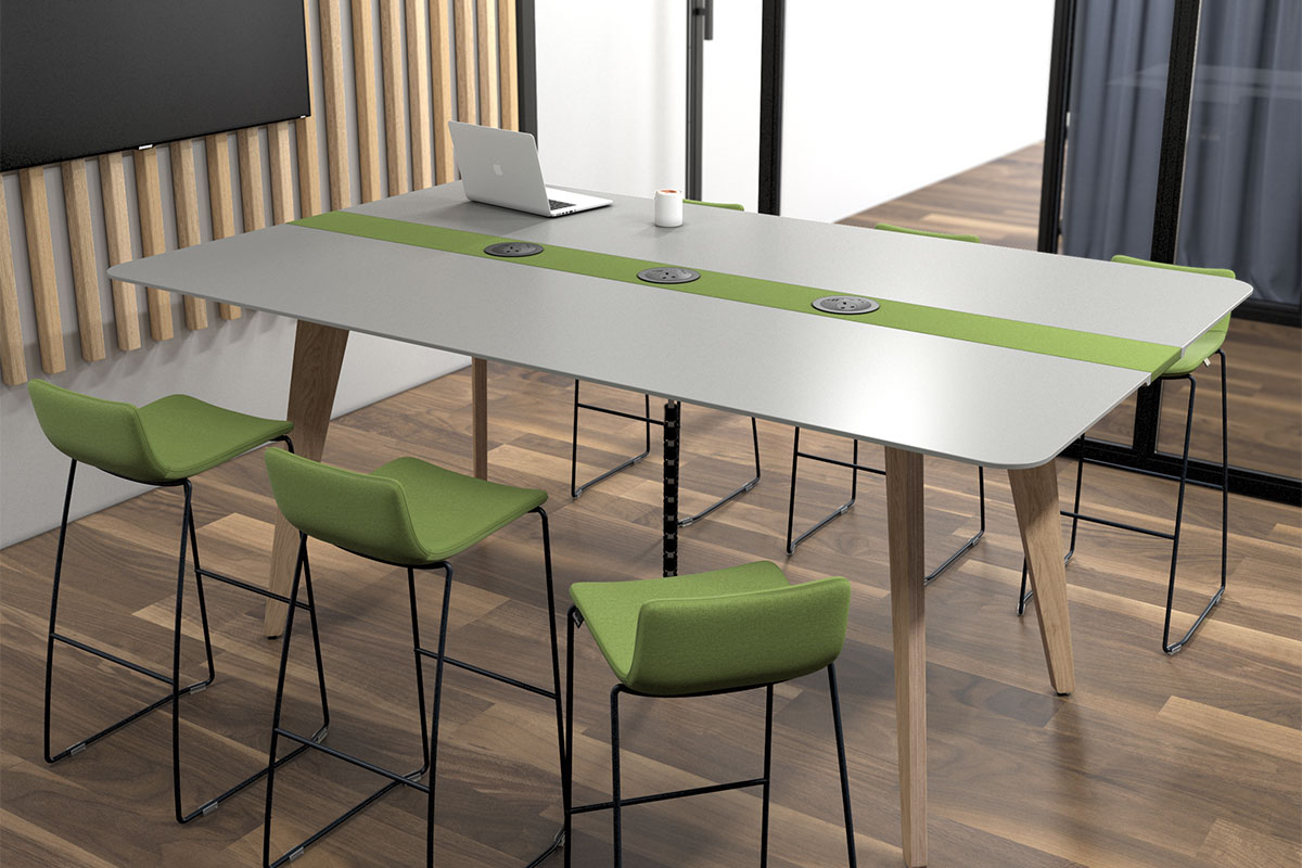 Channel Office Work Table - Flexiform Collaboration Furniture : Flexiform