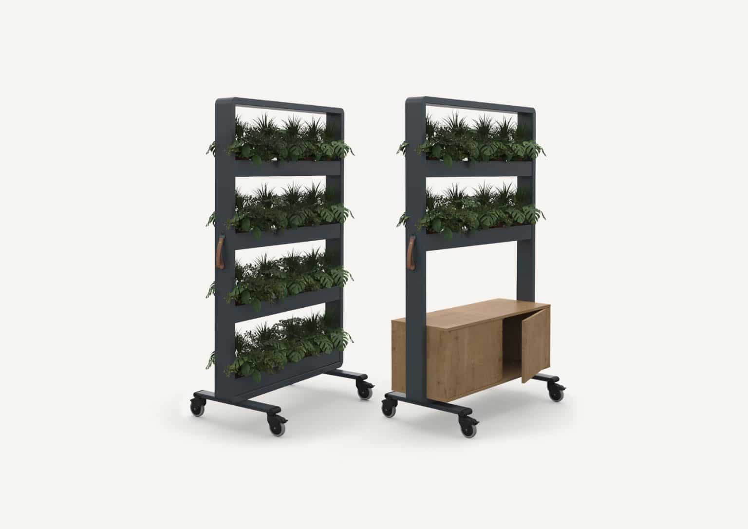Hoop Movable Planter, Bookcase & Coat Rail : Flexiform