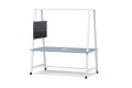 Larke Work Table with Overhead Decorative Gantry : Flexiform
