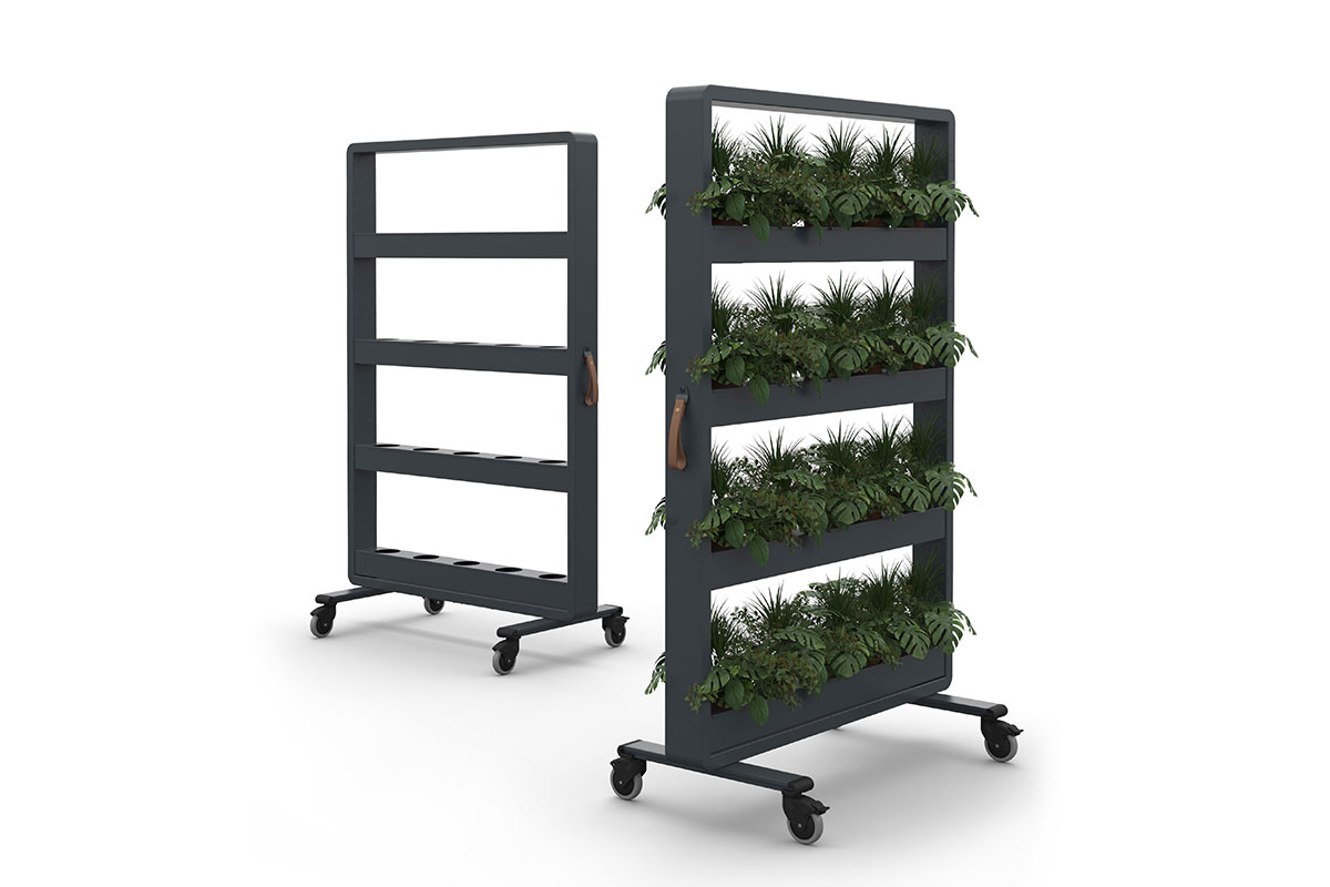 Hoop Movable Planter, Bookcase & Coat Rail : Flexiform