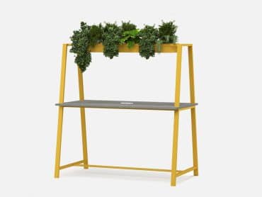 Larke Work Table with Overhead Decorative Gantry : Flexiform