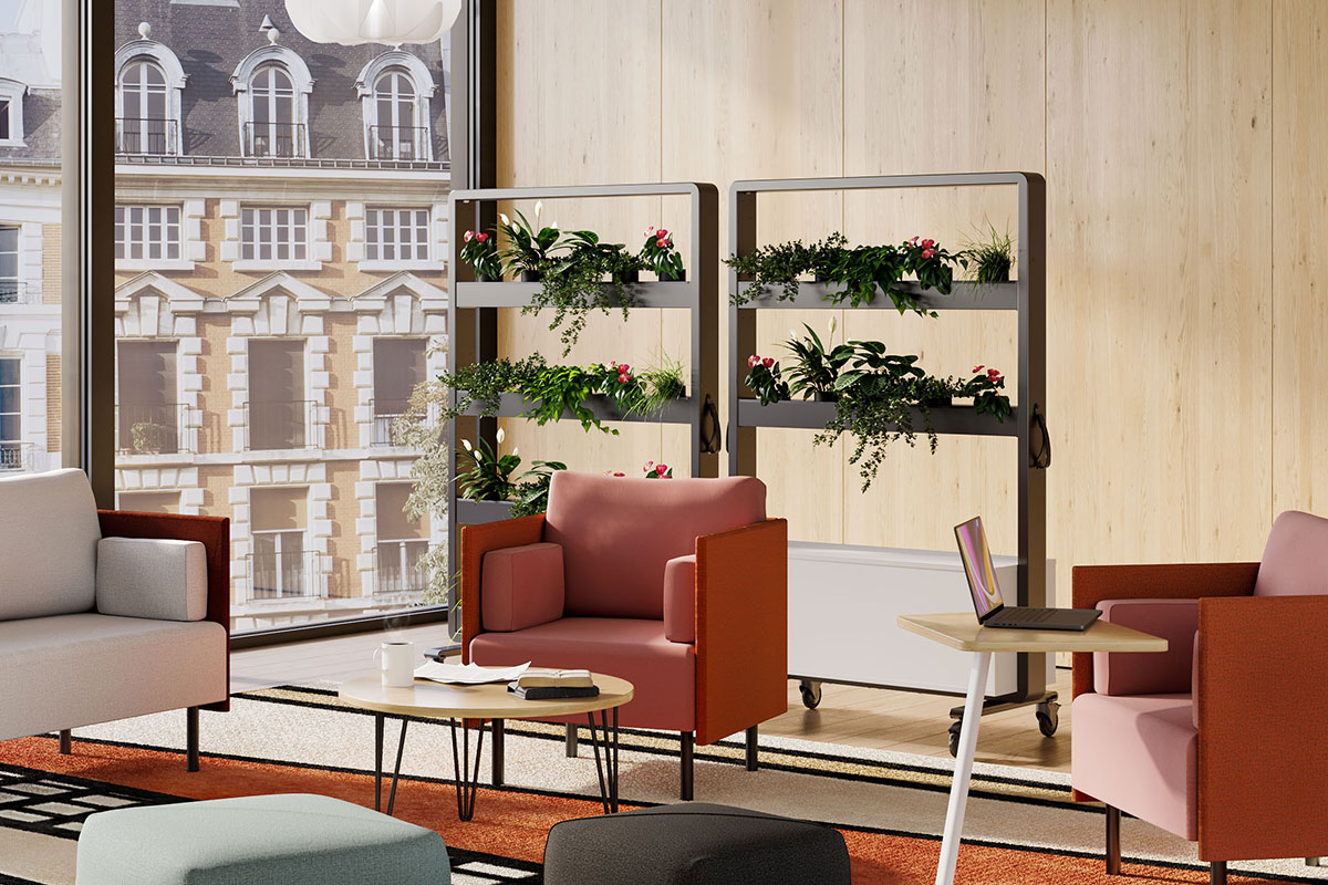 Hoop Movable Planter, Bookcase & Coat Rail : Flexiform